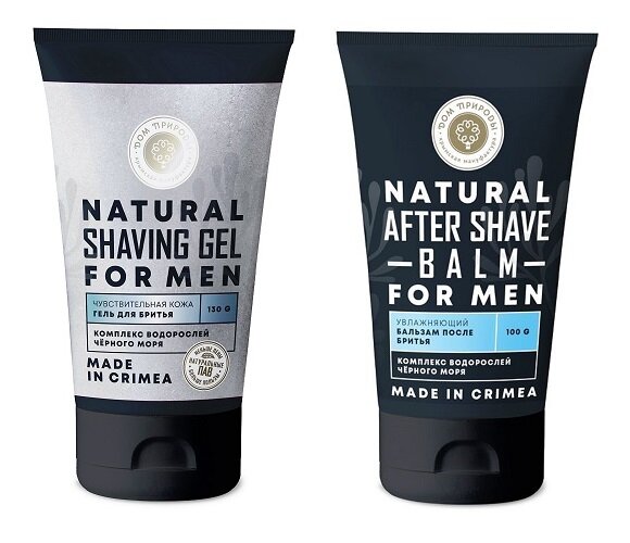 Набор для бритья "Увлажняющий" с морскими водорослями, Мануфактура ДОМ природы