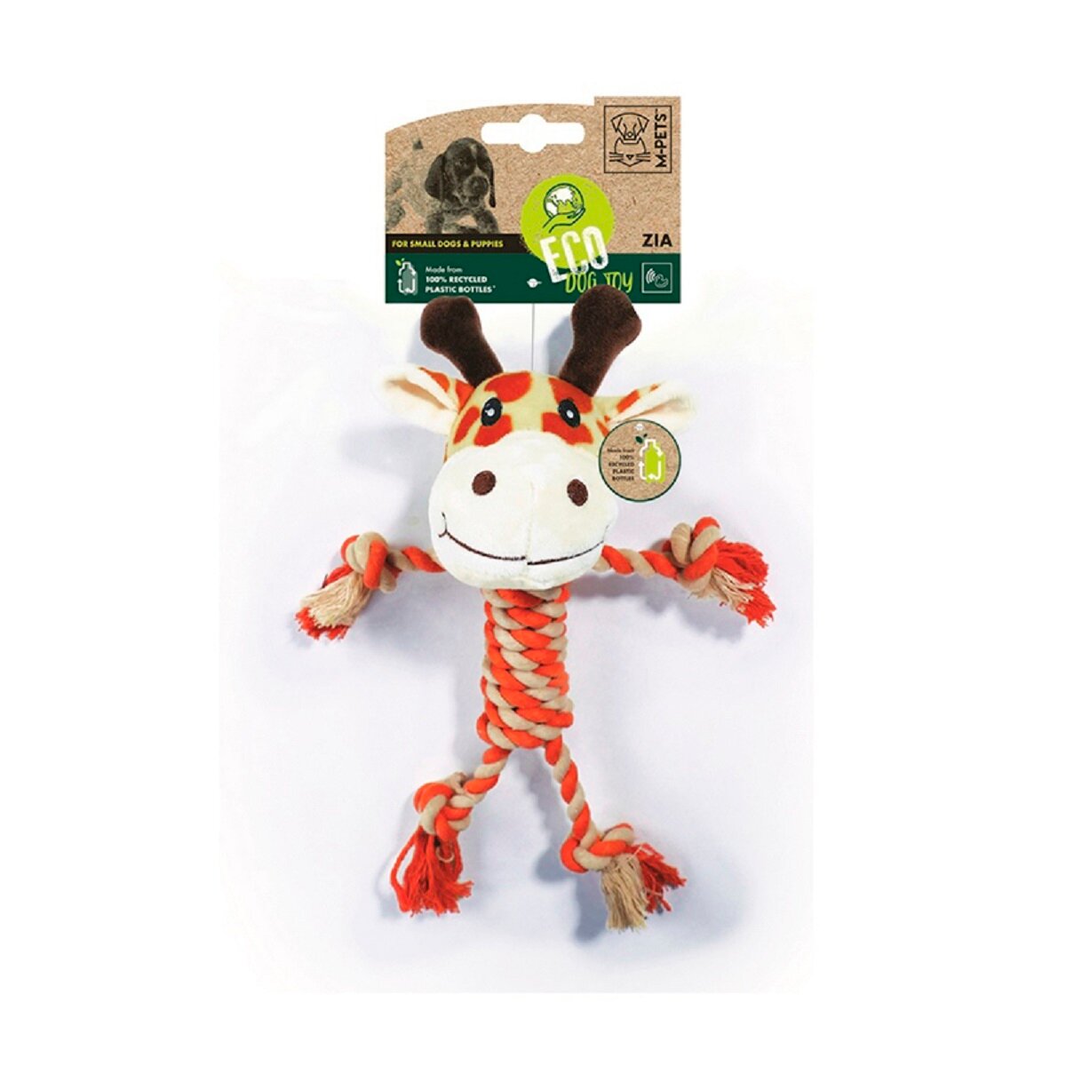 M-PETS Игрушка мягкая для собак Жираф Зия 33 см