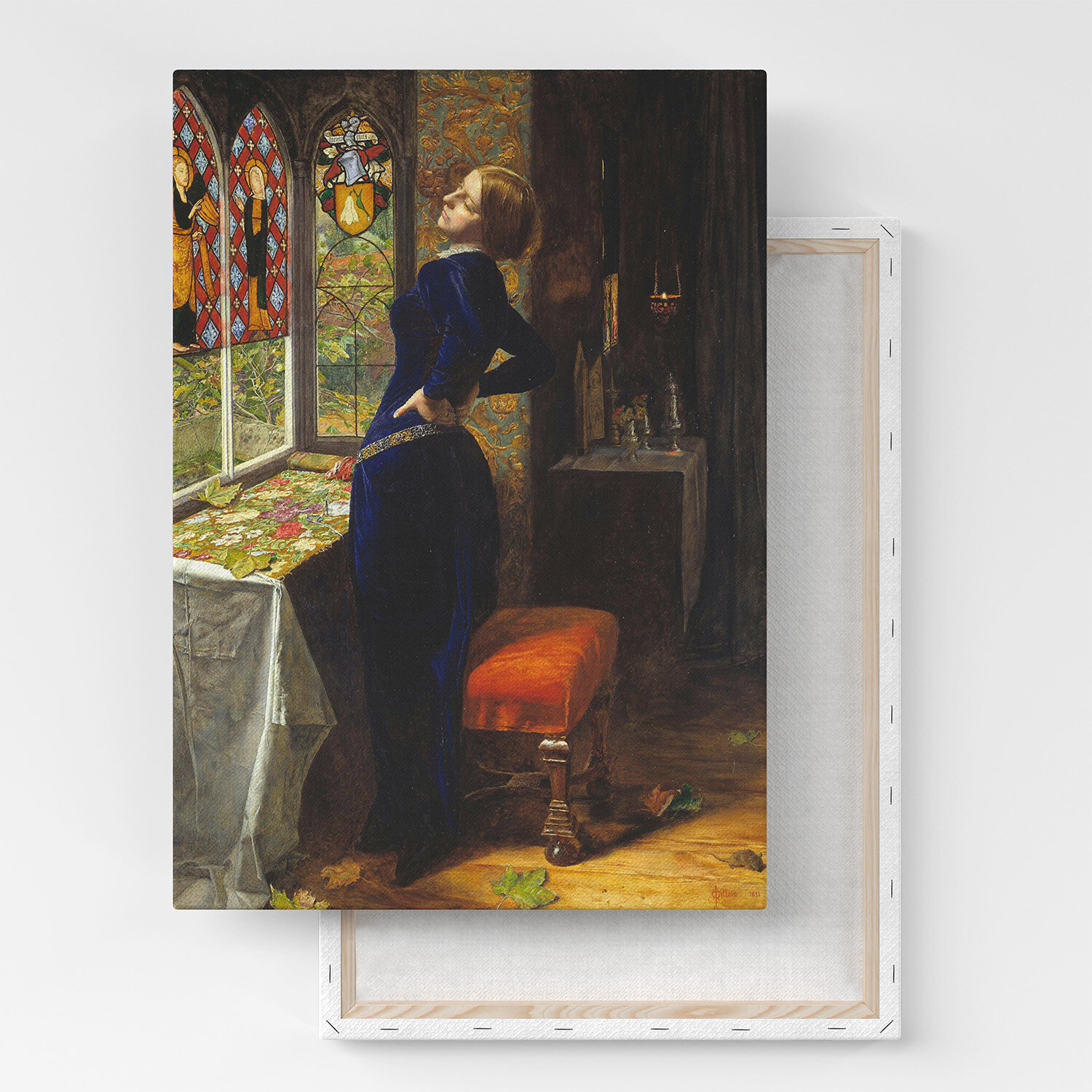 Картина на холсте, репродукция / Джон Эверетт Милле - Mariana / Размер 40 x 53 см