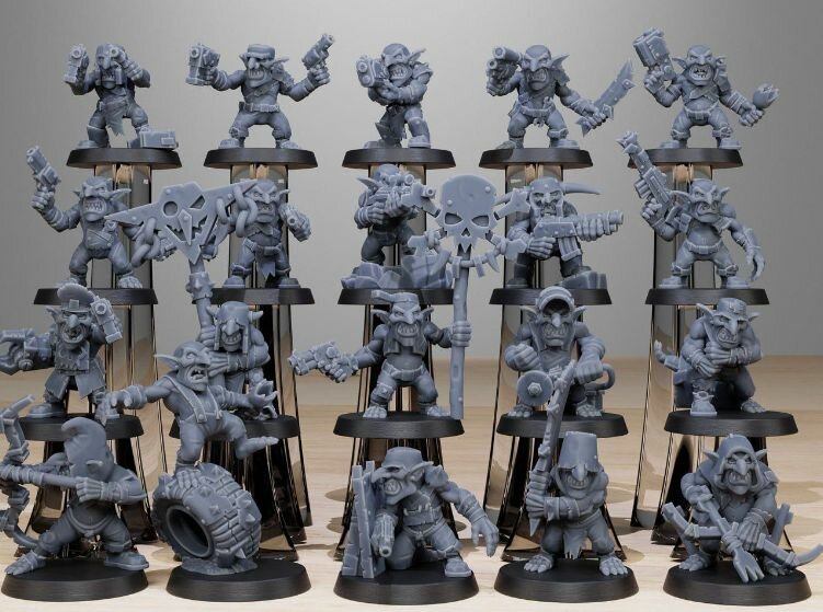 Warhammer 40000 Миниатюра Gobs Infantry Монолитные
