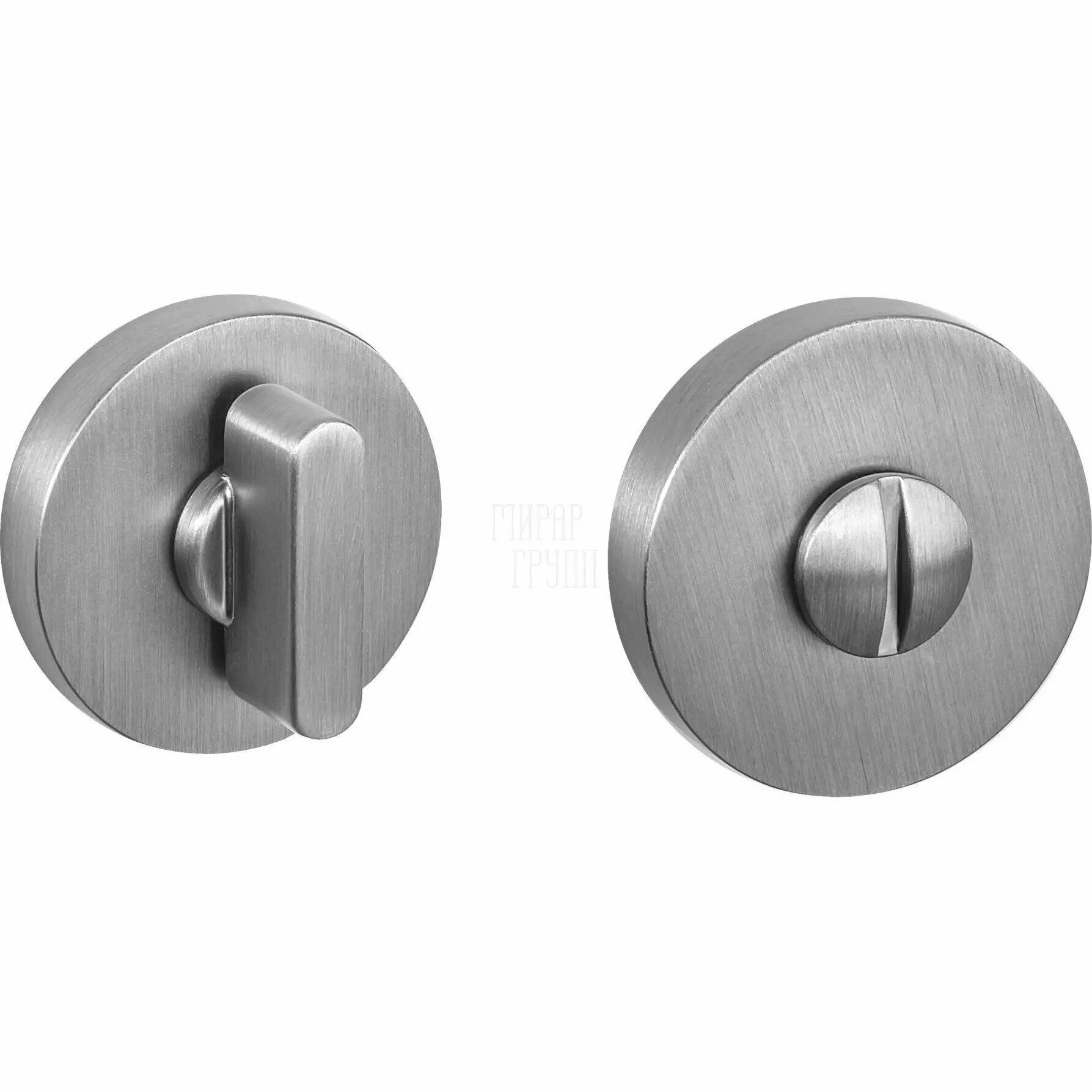 Завертка круглая к ручкам Renz INBK 06 суперсатин. хром