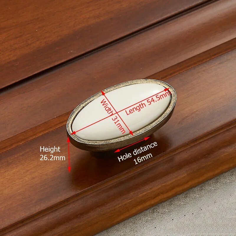 NAIERDI ручки для шкафов керамика бежево-белый 1020