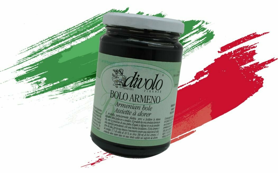 Полимент для золочения (болюс, глина) натуральный, цвет черный