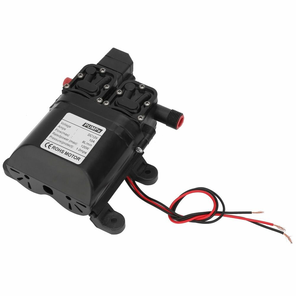 Самовсасывающий мембранный насос DC 12V 120W с автоматическим переключателем