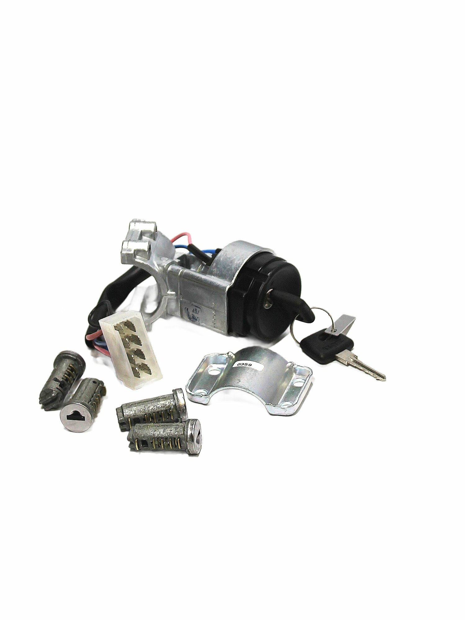 Замок зажигания для а/м УАЗ 220695, 374195, 390995 Юбилейная серия, комплект 4 вставки, 2 ключа, без транспондера