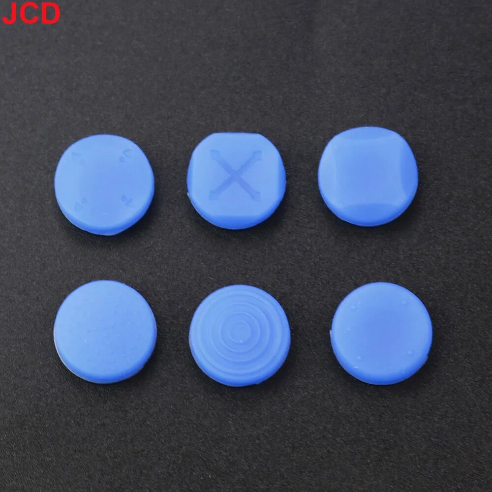 JCD 6 в 1 силиконовые джойстики для PS Vita PSV 1000/2000 Slim blue