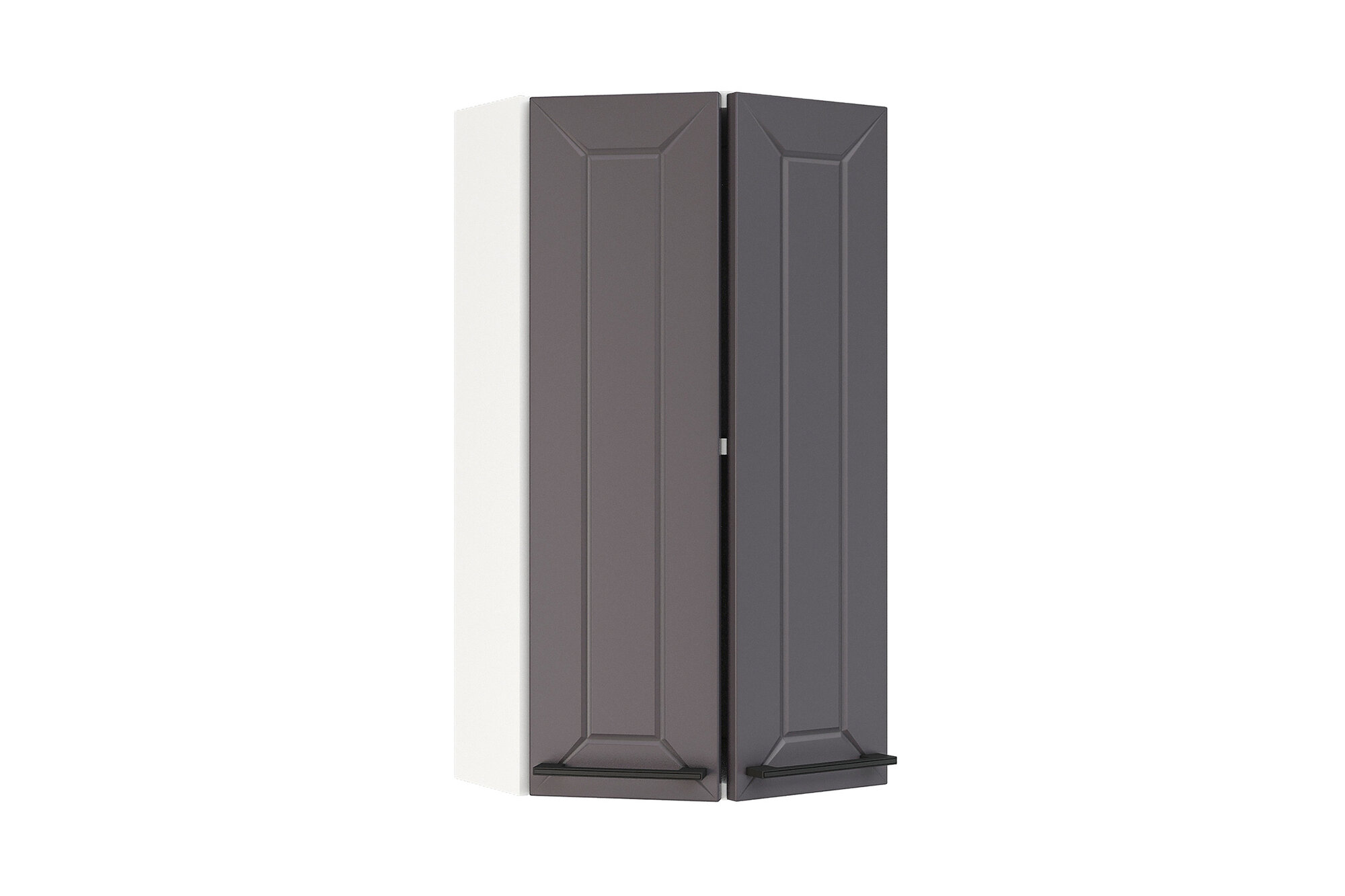 Кёльн ШВТ 360 шкаф верхний торцевой (софт маренго / белый)