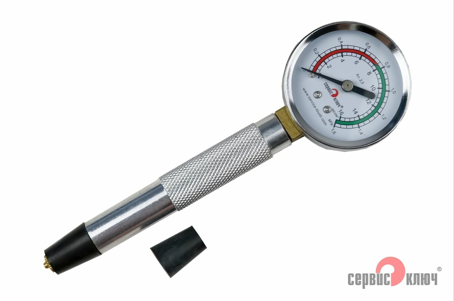 Компрессометр для бензиновых двигателей прижимной для ВАЗ 2101-08 75553 сервис ключ