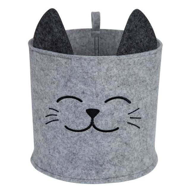 Eva HOME Корзина для хранения Котик малый 240х240х220 мм 8 л компактная и прочная