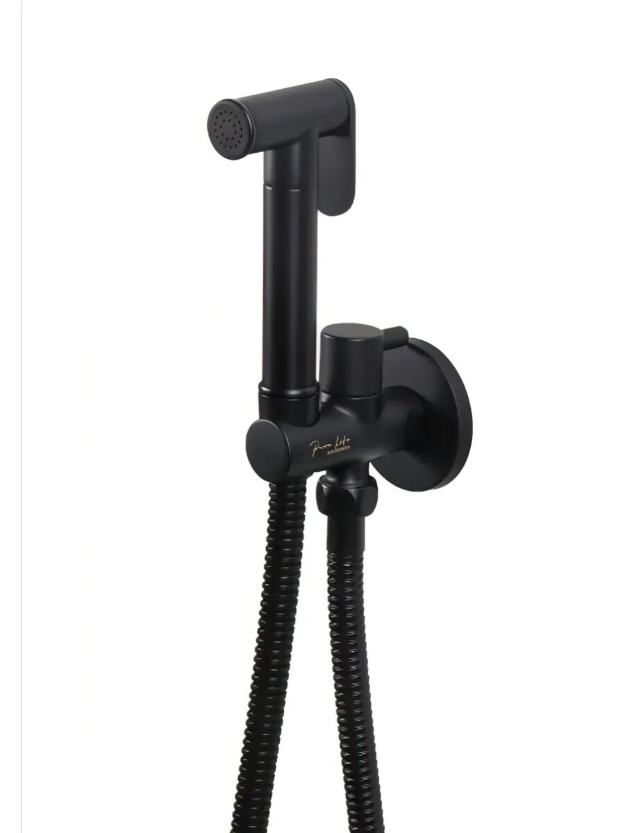 Гигиенический душ (моно) для биде, для унитаза Черный