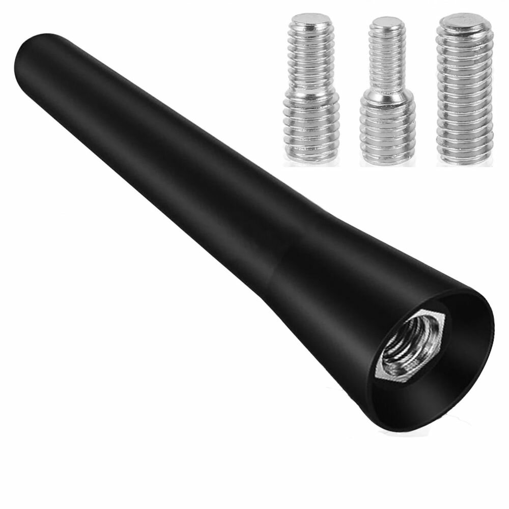 Прочное крепление на крышу радио FM AM DAB, черное, длина 6,5 см, универсальная автомобильная антенна с винтами, мини-антенна, короткая, автомобильные аксессуары