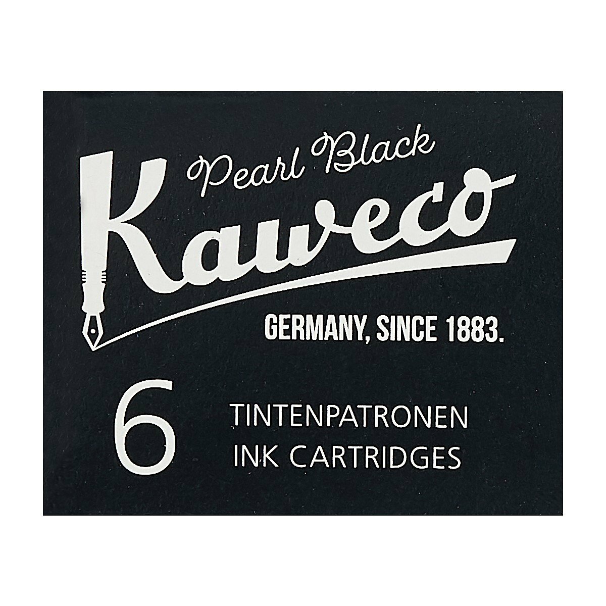 Картриджи KAWECO, жемчужно-черный, 6 штук