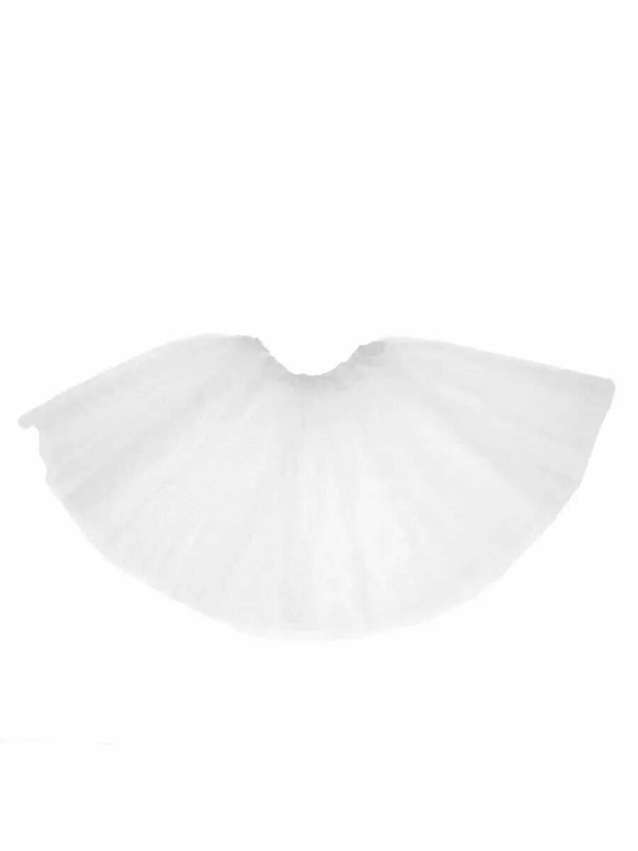 Юбка карнавальная Страна Карнавалия, текстиль, 3-х слойная, 4-6 лет, белый