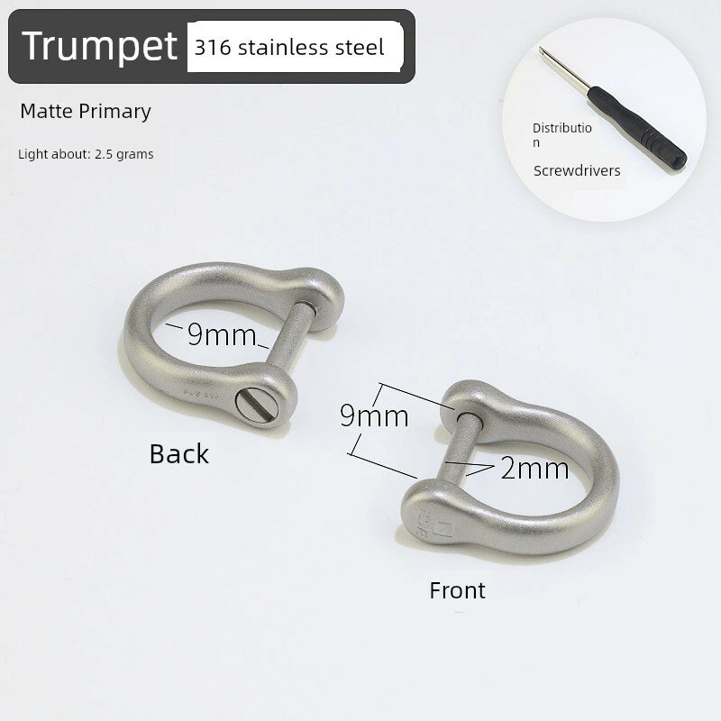 Брелок-карабин из титанового сплава и нержавеющей стали, очень большой, мини, очень маленький, для ключей, для женщин и