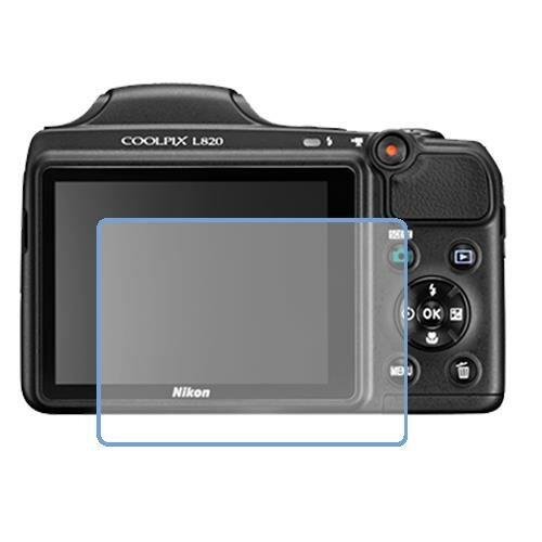 Скрин Мобайл защитный экран для фотоаппарата Nikon Coolpix L820 из нано стекло 9H