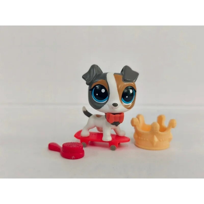 Фигурка LPS Белые Scamps Руссо # 198 с аксессуарами Mini Pet Shop игрушка