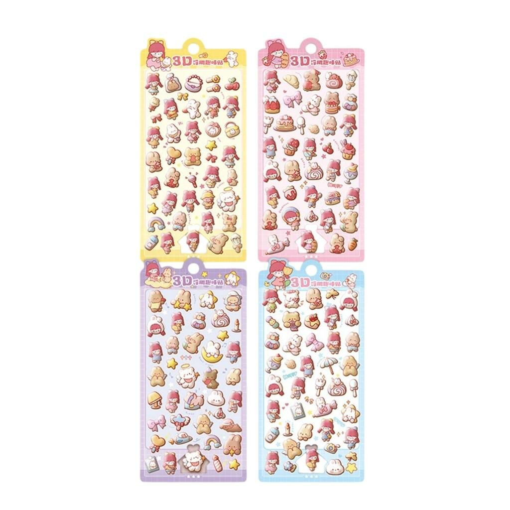 Наклейка из ПВХ с мультяшным животным для детского мотивационного журнала Craft Journal Planner