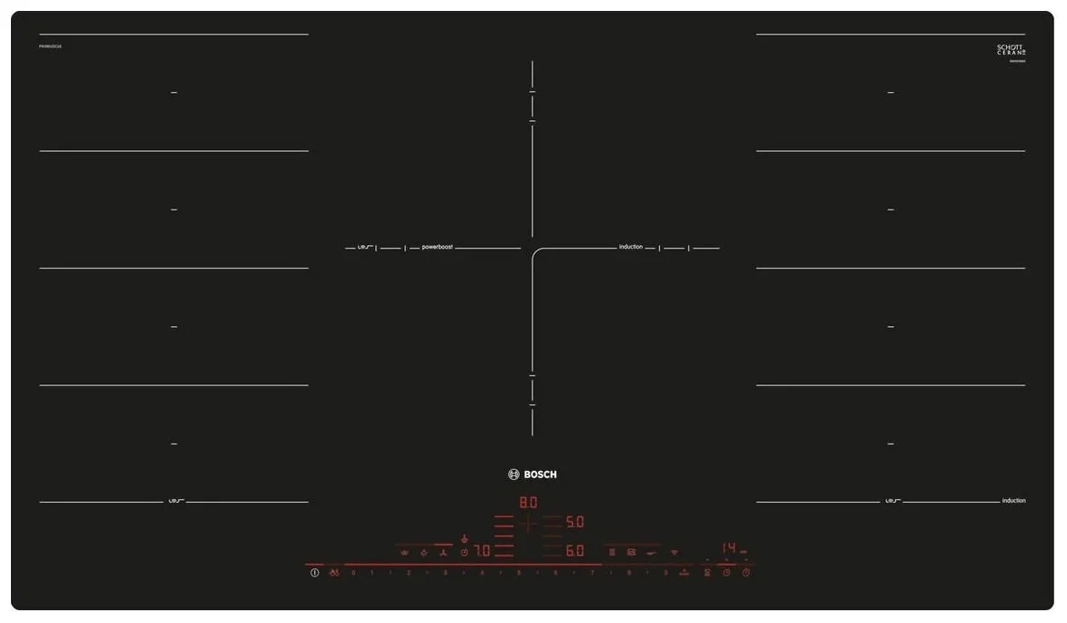 Индукционная варочная панель Bosch PXV901DV1E, черный