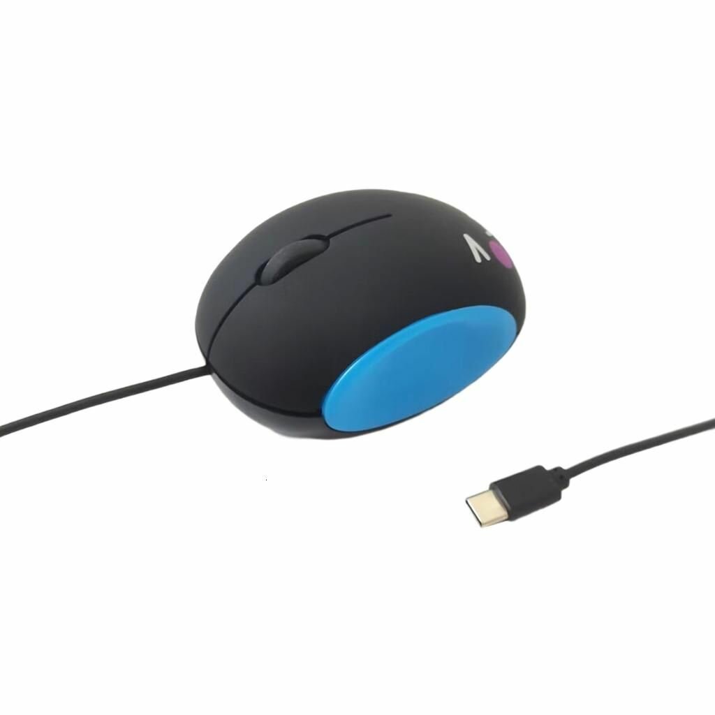 USB мышь Type-C с оптическим сенсором, Синий