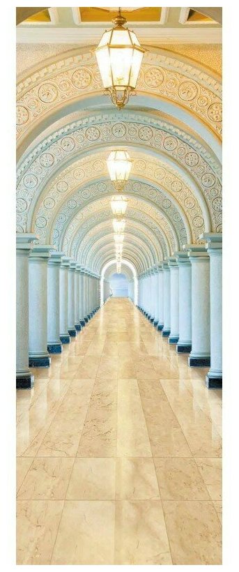 Фотообои Milan Галерея, M 118, 100х270 см, виниловые на флизелиновой основе