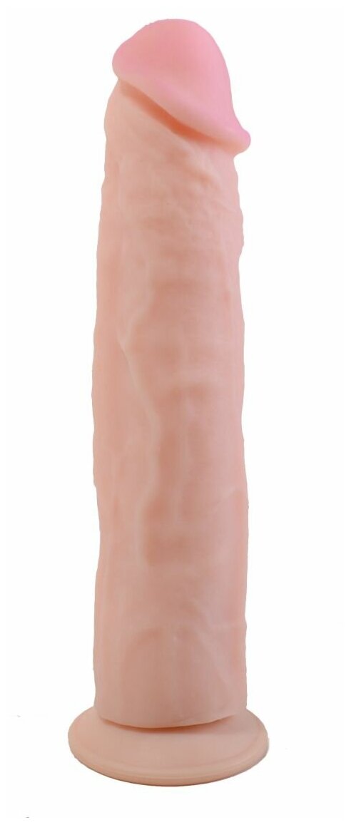 Фаллоимитатор без мошонки на присоске ANDROID VI - 23,2 см, LOVETOY (А-Полимер), неоскин, телесный
