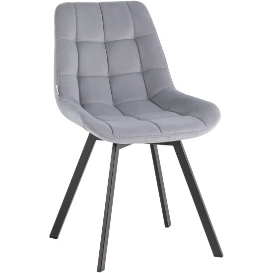 Стул обеденный Stool Group вращающийся Флекс велюр велютто серый