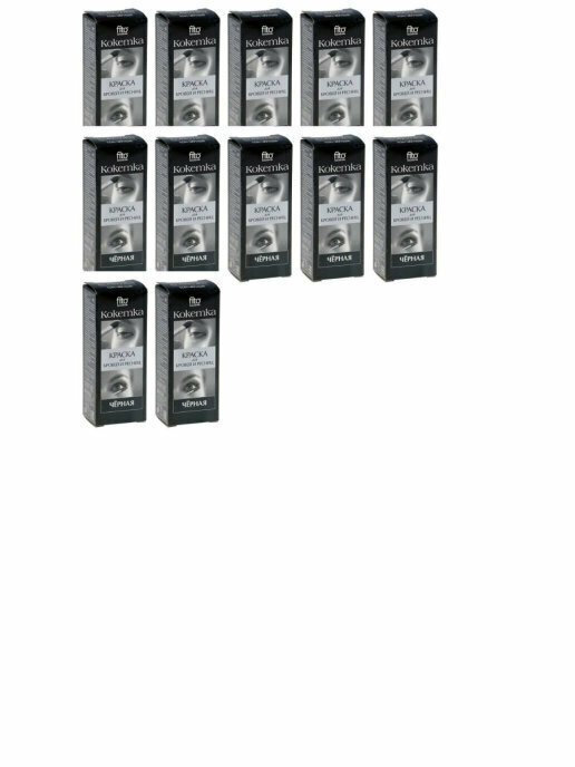 Fito Косметик Краска для бровей и ресниц кокетка чёрная, 12 шт