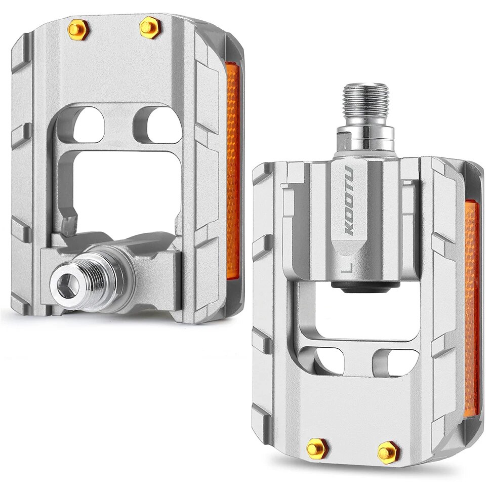 Складные педали SAVA из алюминия, красные/серебряные Светло-серый