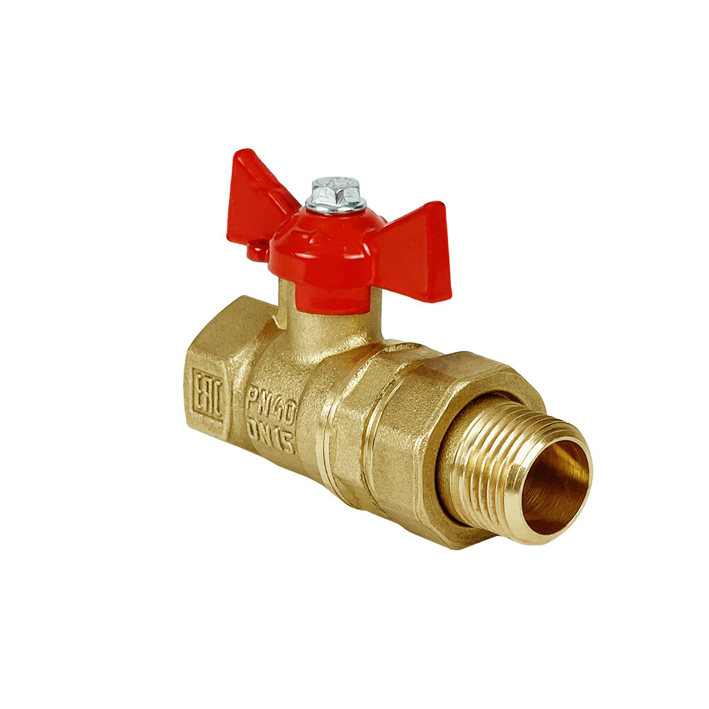 Кран шаровой VALFEX 3/4" FM с н. гайк. бабочкаSTANDART ГОСТ VF.227. NB1.034. N/P59