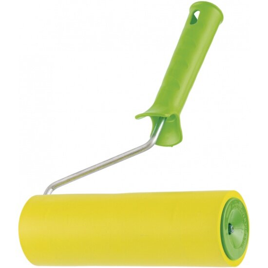 Валик Сибртех прижимной резиновый с ручкой, 180 мм, D ручки 6 мм, , 81034