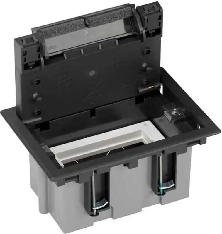 Лючок для наливного пола Simon Connect на 1 s-модуль (графит)