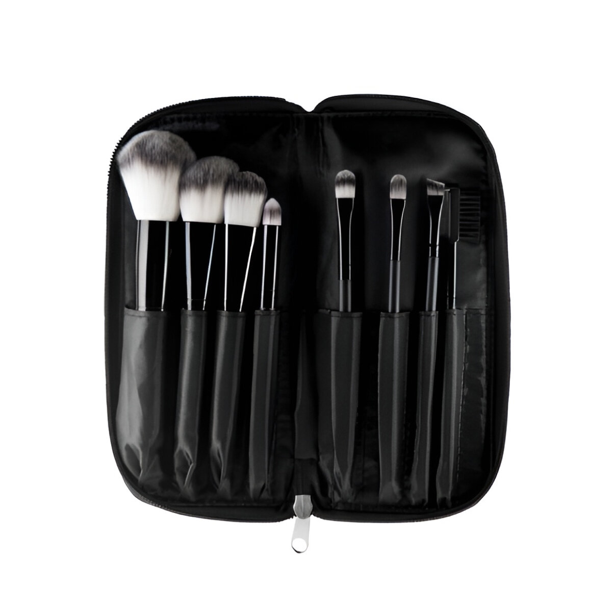 Набор профессиональных кистей для макияжа с синтетическим ворсом Lin&Lo в футляре
