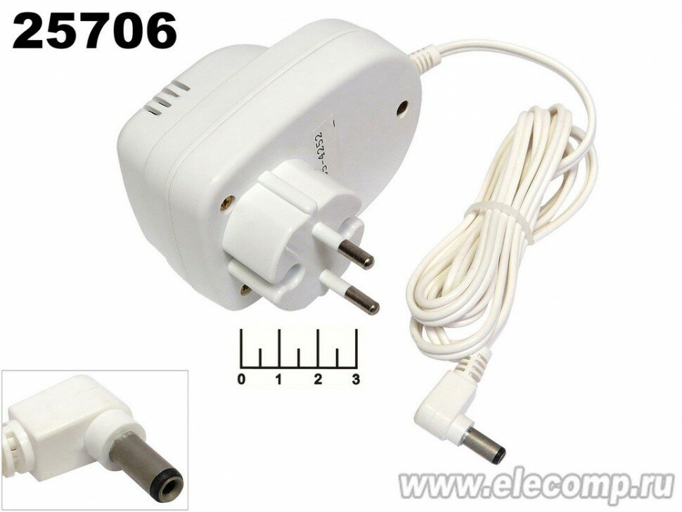 Блок питания 9V 0.1A Нейва 098-9 (5.5*2.1) (угол)