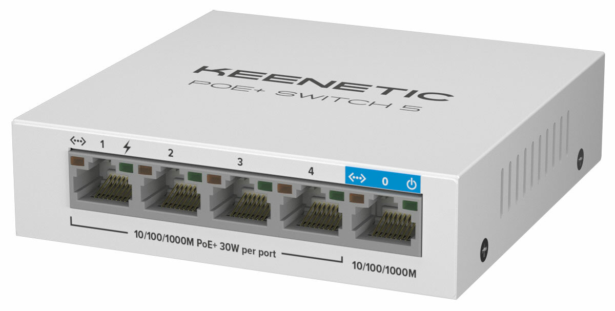Коммутатор Keenetic 4PORT POE+ 60W (KN-4610)