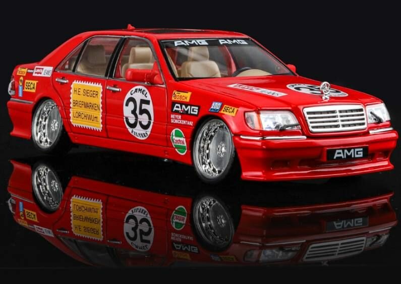 Машинка-лимузин #ОДРИ. STYLE Mercedes-Benz 300 SEL, 1:24, с открывающимися дверцами и свето-звуковыми эффектами