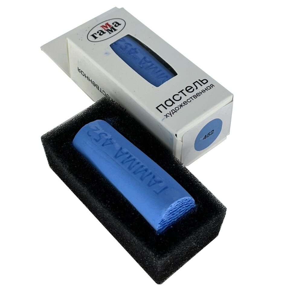 Пастель № 452 Голубая средняя, 1 штука, художественная Гамма, артикул 210823_452