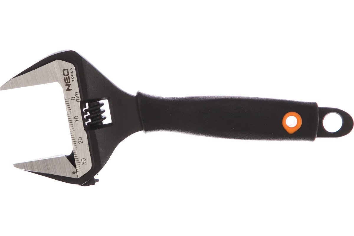 Разводной ключ NEO Tools 150 мм кованый, диапазон захвата 0-34 мм, модель 03-015