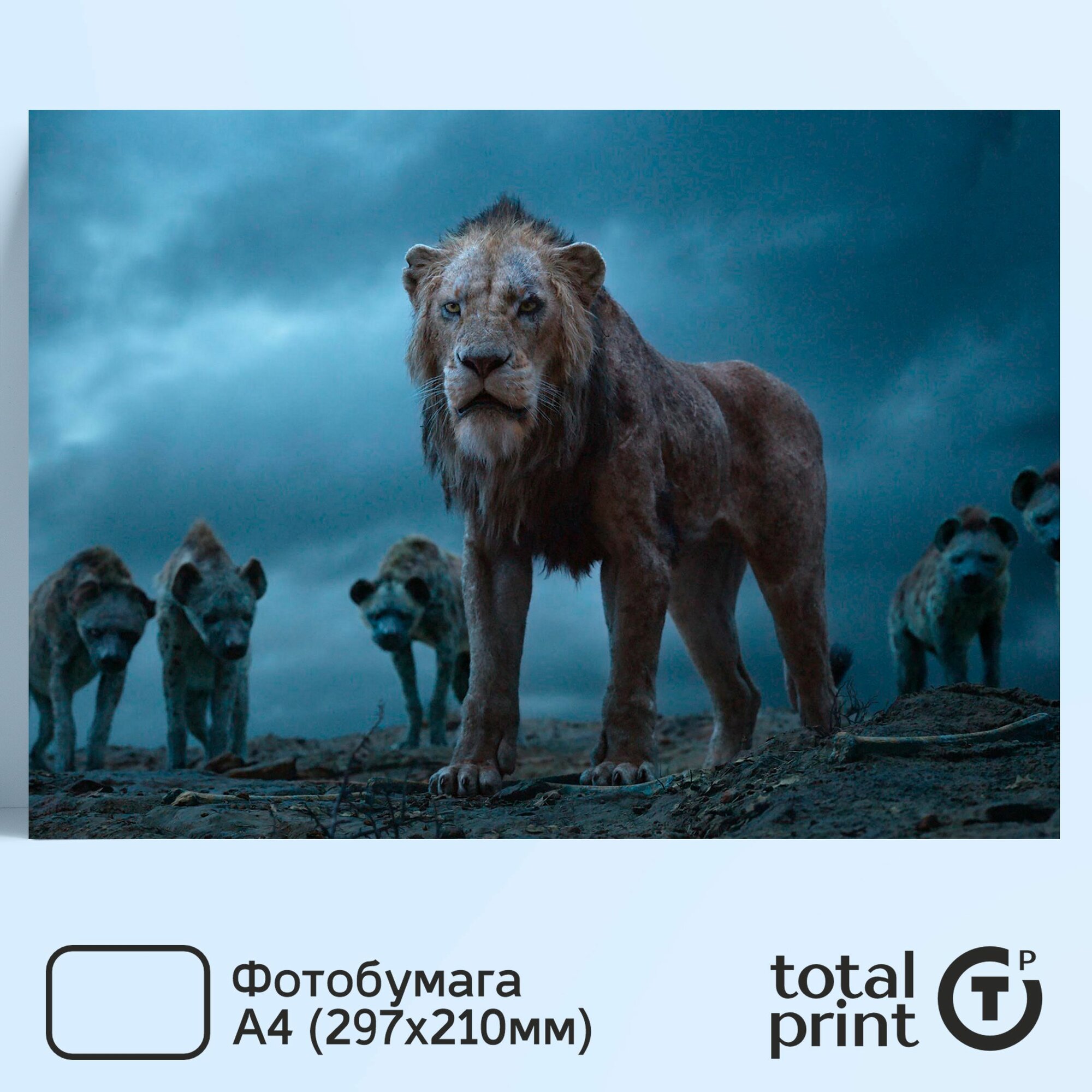 TotalPrint Постер для интерьера, Король Лев, А4(21х29.7см)