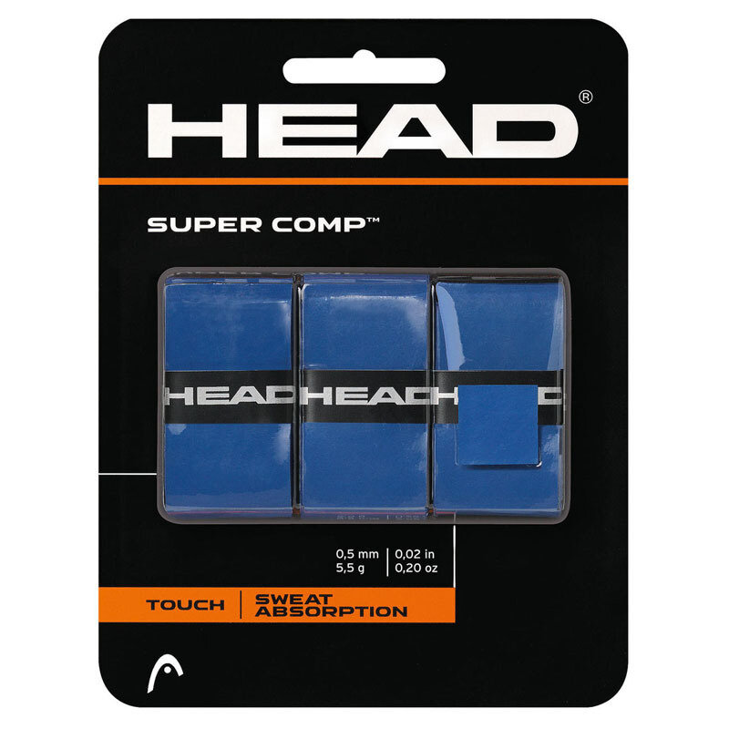 Овергрипы Head Super Comp 285088-BL, 3шт, синий