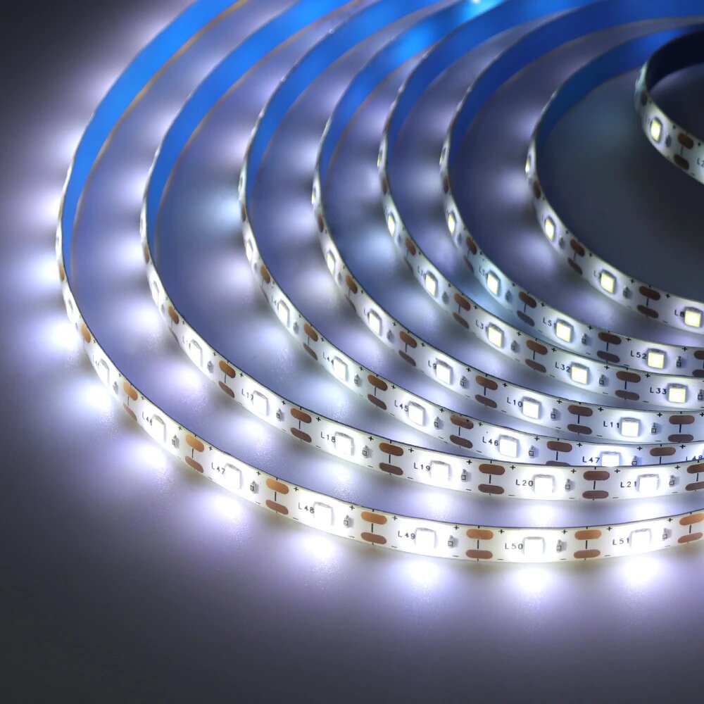 Ленты светодиодные USB DC 5V 2835 Тепло-холодный белый Светодиодная лента Подсветка для ТВ Лента для освещения Декор комнаты 0,5м-5м Светодиодная лента