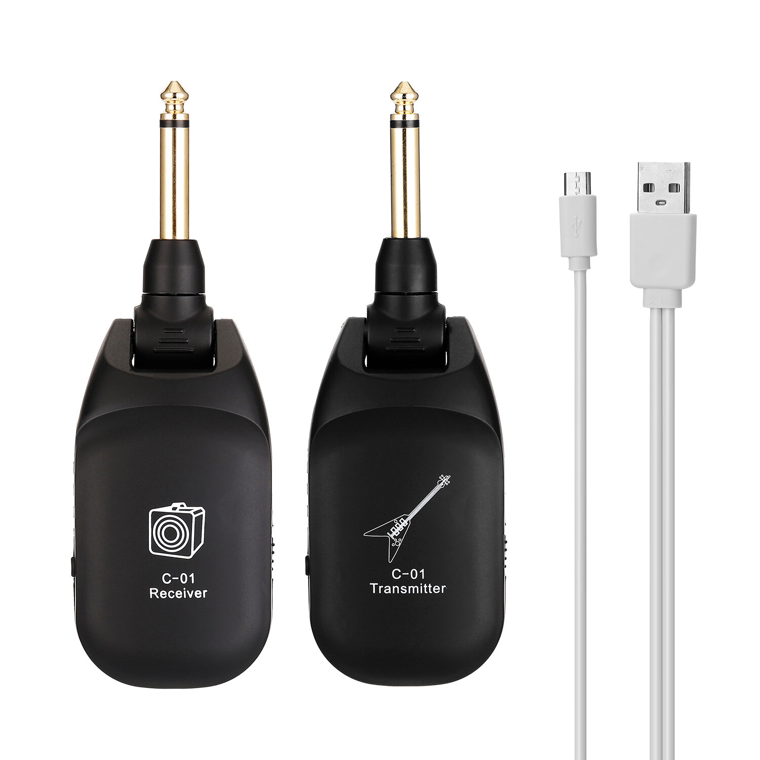 Беспроводная система гитары Электрогитары Комплект передатчика и приемника