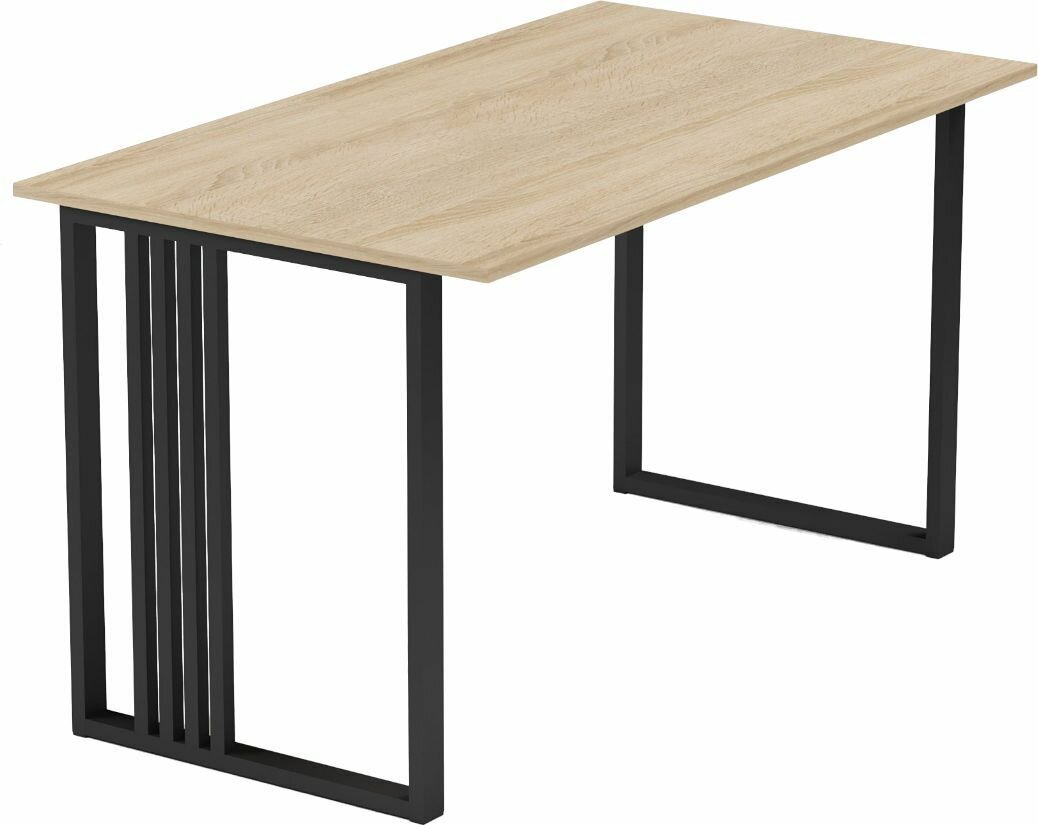 Письменный стол Mio Tesoro Франко 120x70 см, дуб сонома/черный