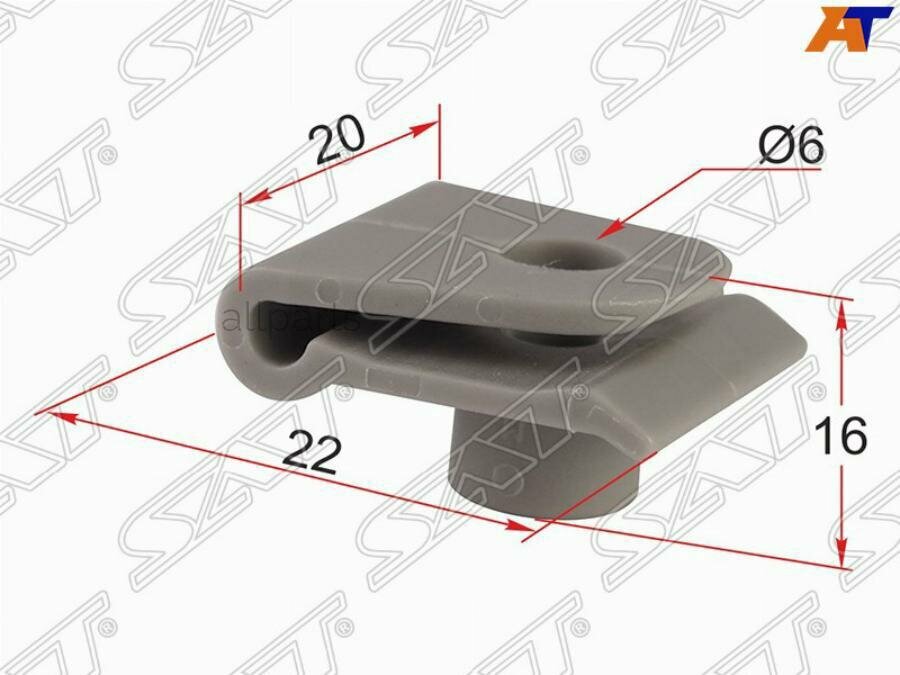 SAT ST-M12402 Клипса под винт MAZDA (Продажа по 10шт)