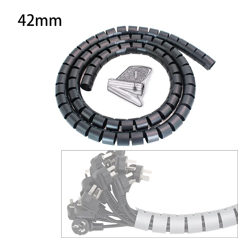 Кабельная катушка пластиковая 8/10/16/22/28/32/42 мм 42mm Black 2m