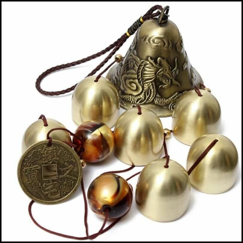 Металлические ветряные колокольчики с медными колоколами для сада, дома и террасы – мелодичный звон и гармония