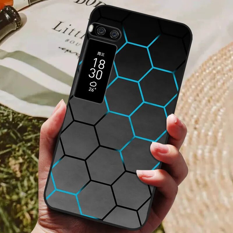 Чехол для Meizu Pro 7, черный, силикон