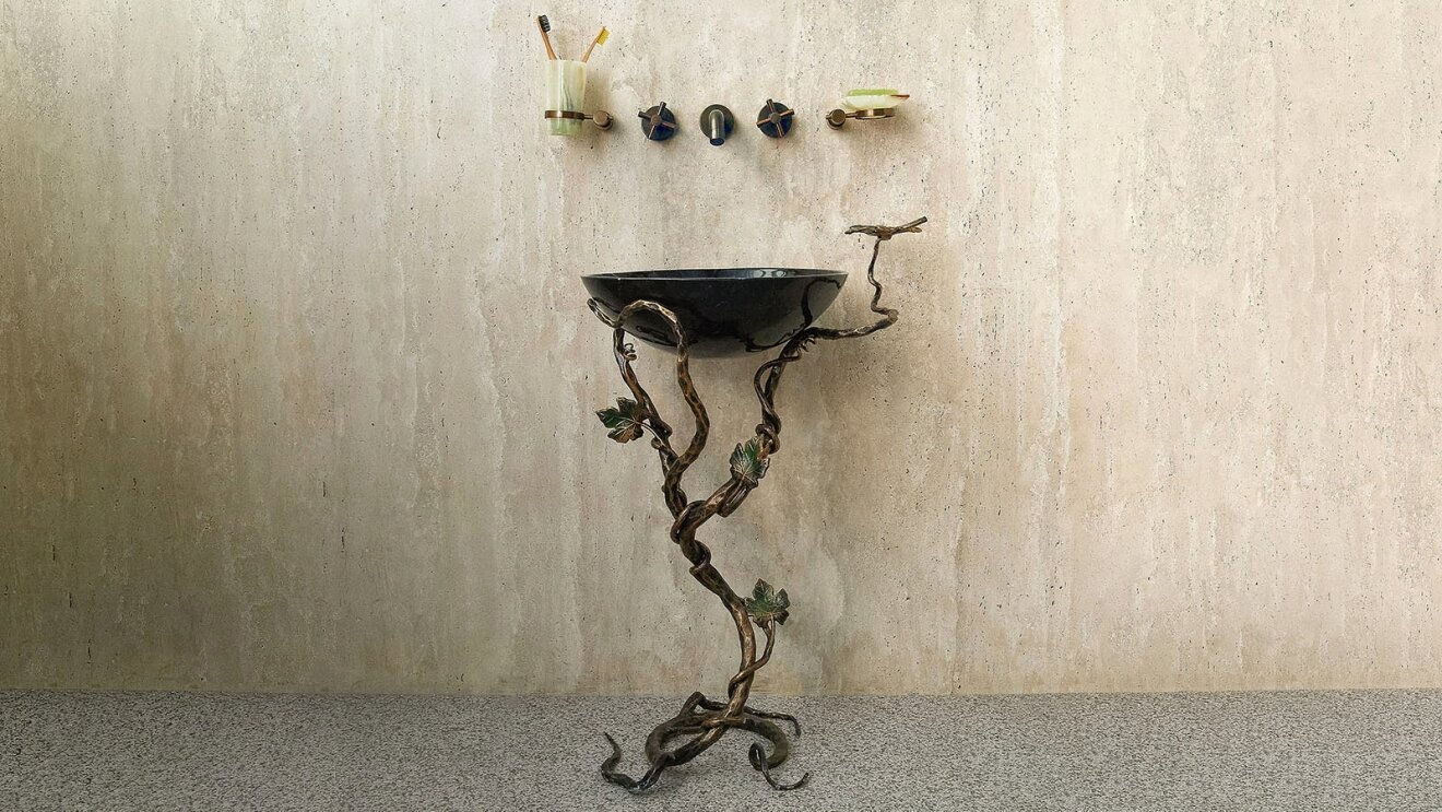 Подставка под раковину из сплава металлов металла 43×43×40 Edera 686402221