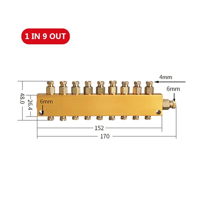 Пневматический распределитель воздуха 1-9