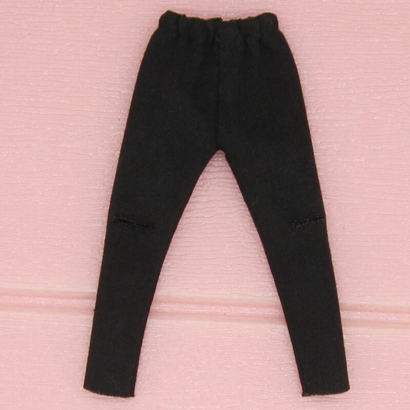 Футболка для кукол Blyth черная белая полоска Jeans