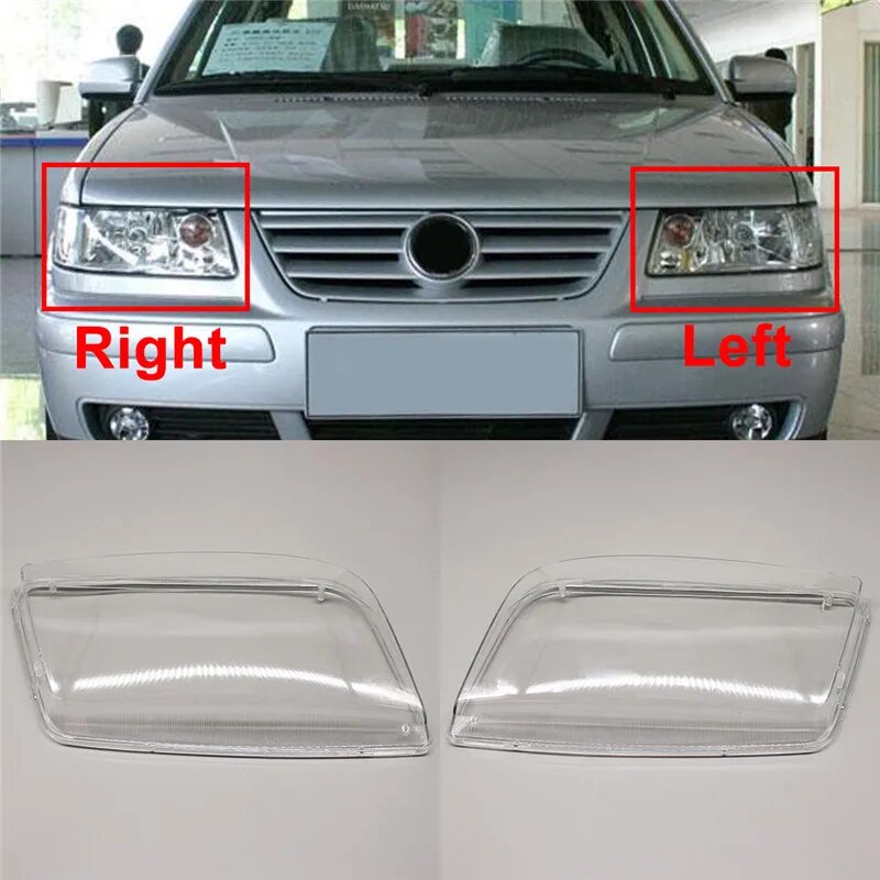 Фары для Volkswagen VW Bora Jetta MK4 1999 ~ 2005, прозрачная крышка, абажур, корпус передней фары, модифицированное стекло для объектива 2PCS left and right